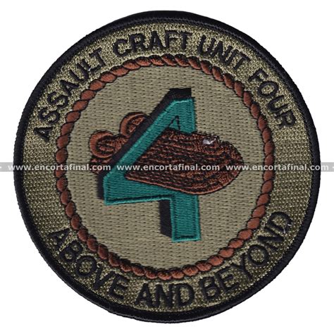United States Armed Forces Patch Assault Craft Unit Four Above And B