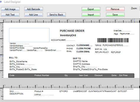 Custom Designed Purchase Order Report WooPOS Support