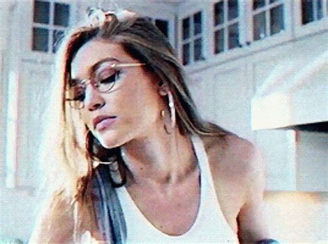 Gigi Hadid Blowing Bubbles 