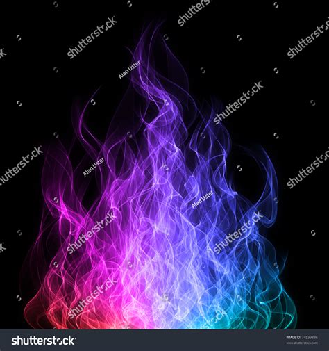 Rainbow Fire Flame Background Stock Illustration 74539336 Shutterstock