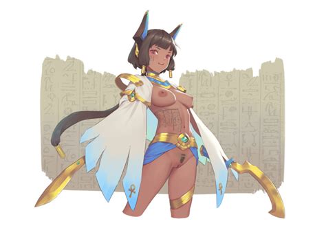 Rule 34 Bangs Bigrbear Black Hair Breasts Dark Skinned Female Dark Skin Egyptian Facial Tattoo