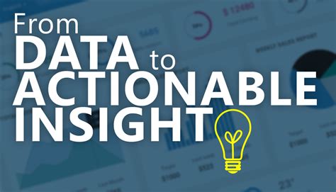 How To Turn Data Into Actionable Insight