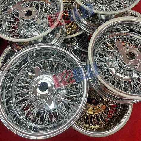 Chrome Rims 13 Inch Rims Gold Wire Wheels 13″x55″7″14×6″7″15″16