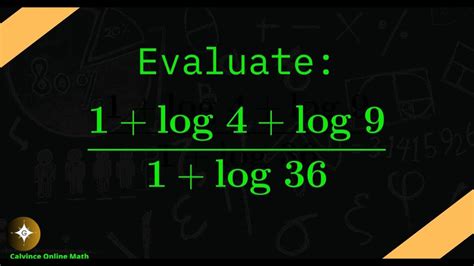 Mastering Logarithms Simplifying Complex Logarithmic Fractions Step By Step Youtube