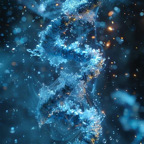 Microscope View Of Dna Structure Strain Helix Genetics And Medical