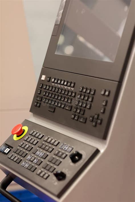 Touchscreen Control Panel Of Manufacture Equipment Stock Image Image Of Computer Gauge