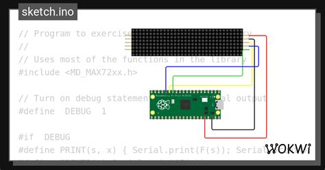 PICO MATRIX TEST Copy Wokwi ESP STM Arduino Simulator