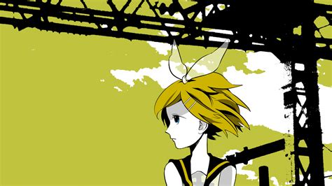 Blonde Hair Bow Kagamine Rin Vocaloid R Konachan