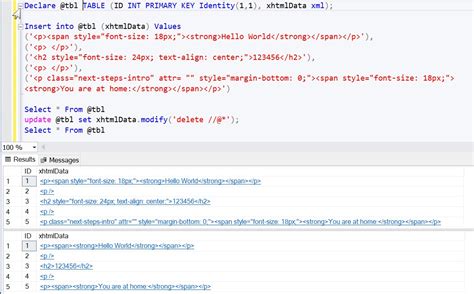 How To Remove All Attributes From Xhtml Tags In Sql Server Sqlzealots