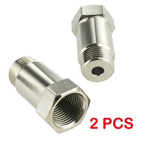 Universal Oxygen O2 Sensor M18x1 5 Extender Spacer Adapter 45 90 Degree Stainless Steel Cel