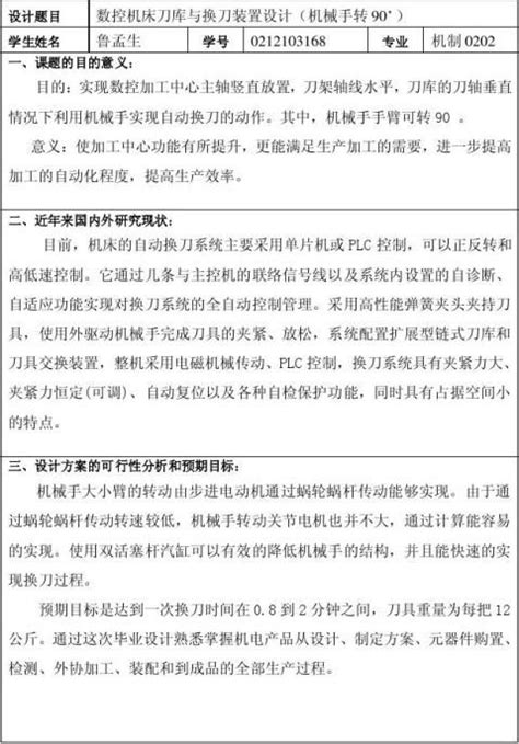 数控机床改造开题报告 范文118