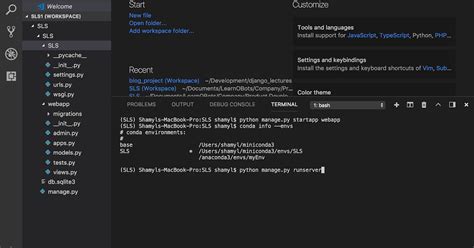 gone bananas setting up django project part 1