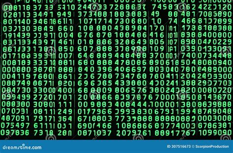 Green Matrix Code Stream Ai Generated Stock Image Image Of Stream Rain 307516673