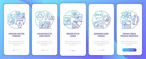 Vector Template Of Mobile App Screen For Company Staff Onboarding