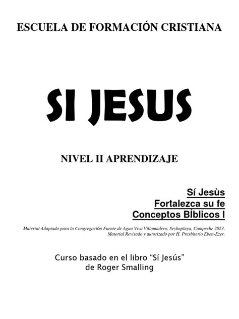 Si Jesus Fuente De Agua Efc Pdf Pecado Gracia Divina
