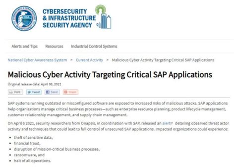 Hackers Explotan Vulnerabilidades Sap Y Atacan Sus Servidores Genezzight Corporation