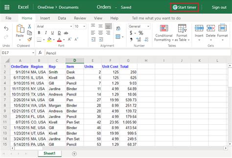 Excel Time Tracking TMetric