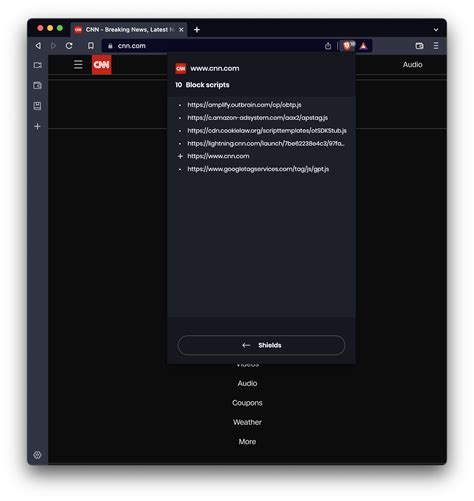 `block Scripts` Heading Label Should Read `blocked Scripts` · Issue