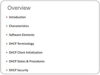 Dhcp Ppt PPTX Computer Networking Computing