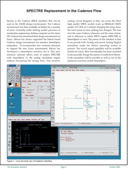 Spectre Replacement In The Cadence Flow Silvaco