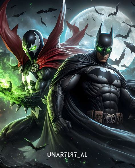 Hellspawn And Batman Dark Knight Batman The Dark Knight Spawn Comics Comic Book Heroes