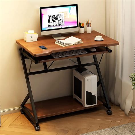 Portable Rolling Computer Desk With Wheelsmodern Australia Ubuy