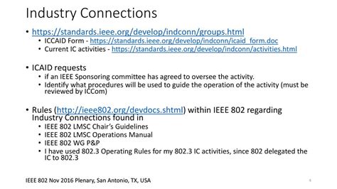 Use Of Industry Connections In IEEE Ppt Download
