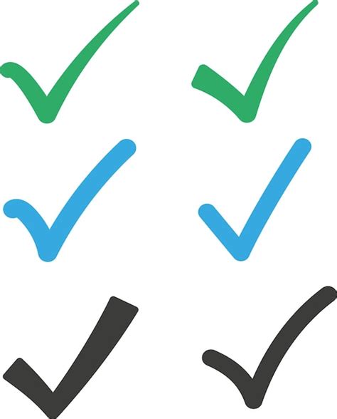 Premium Vector Checkmark Cross On White Background Isolated Vector Sign Symbol Checkmark Icon Set