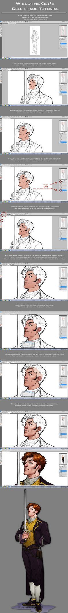 Cell Shade Tutorial Digital Painting Cell Shade Digital Art Tutorial