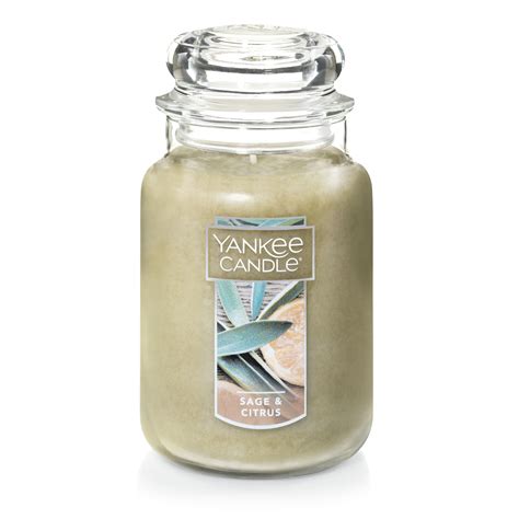 Yankee Candle Scented Candle Sage And Citrus Original Large Jar Candle