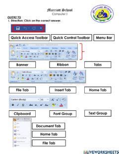 MS Word Interface Language English Grade Level Grade School Subject Computer Main Cont