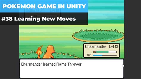 Make A Game Like Pokemon In Unity Learning New Moves YouTube