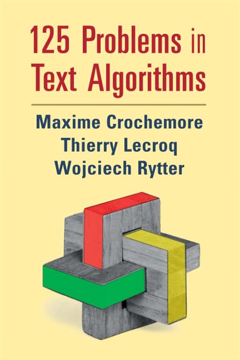 125 problems in text algorithms 9781108798853 computer science books
