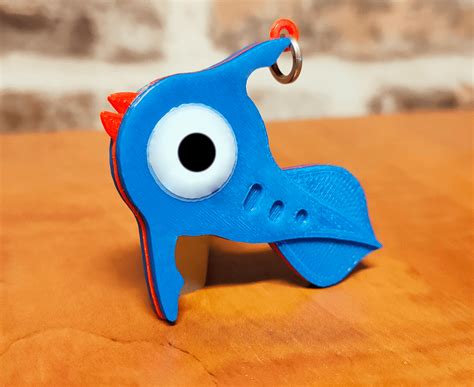 Subnautica Peeper Fish Key Chain Earring Dogtag Jewlery 3d Model