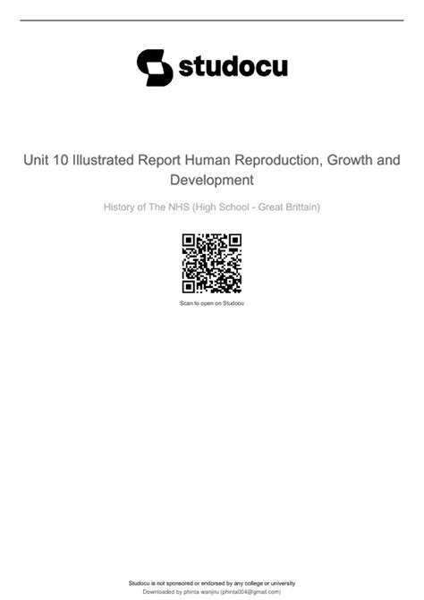 Summary Unit 10 Illustrated Report Human Reproduction Growth And