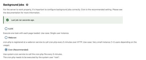 Warning The Database Is Used For Transactional File Locking Page 2 ℹ️ Support Nextcloud