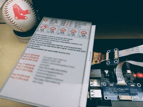 Raspberry Pi An E Paper Display For Widgets LeMaRiva Tech