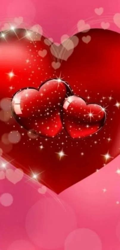 Romantic Hearts Wallpaper Free Download