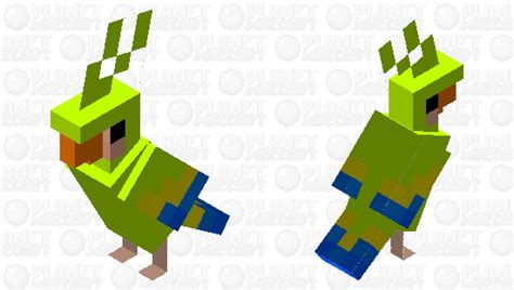 Lime Parrots Minecraft Mob Skin