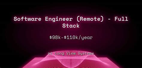 Web3 Software Engineer Remote Full Stack 98k 110k At Long View Systems