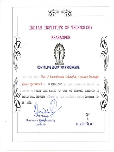 iit kharagpur training certificate 1 pdf