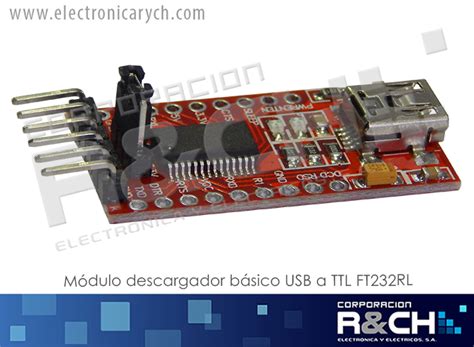 Md Ftdi232rl62 Modulo Basico Usb A Ttl Ft232rl Electronica Randch