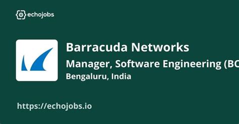 Barracuda Networks Is Hiring Manager Software Engineering Bci Bengaluru India Aws Python