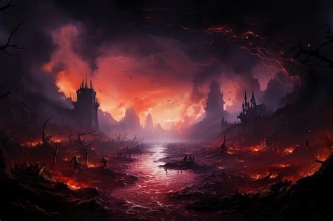 Premium Ai Image The Cursed Battlefield An Old Warzone