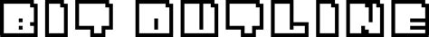 Bit Outline Regular Font Fonts2u Com