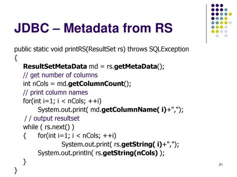 jdbc java database connectivity ppt download