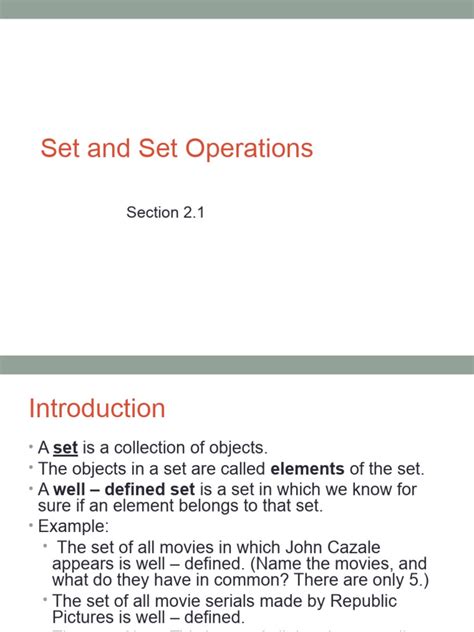 Sets And Set Operations Dalesandro Pdf Set Mathematics Integer