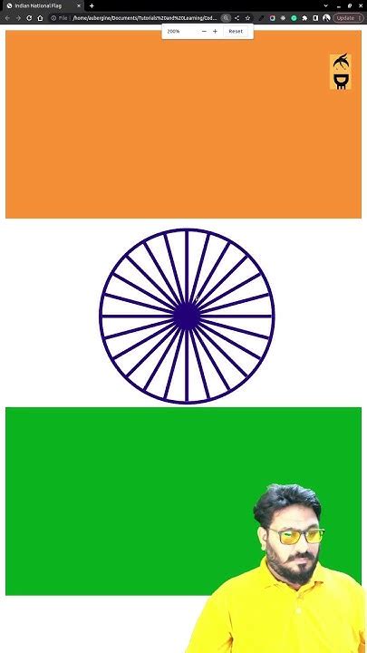 Indian National Flag Using Htmlcss Webdevelopment Css