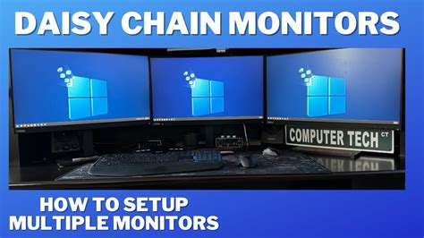 How To Daisy Chain Multiple Monitors Lenovo Laptop And Lenovo Monitor
