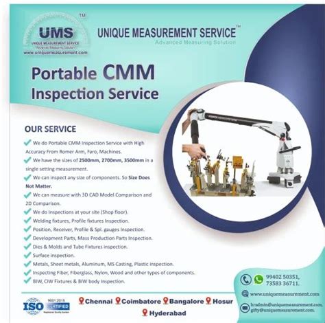 Portable Arm Coordinate Measuring Machine Calibration At Best Price In Chennai